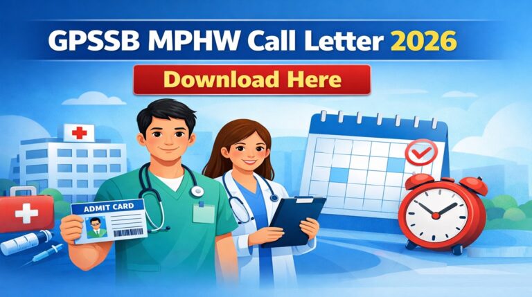 GPSSB MPHW Call Letter 2026 Download Here - indiajobtrack
